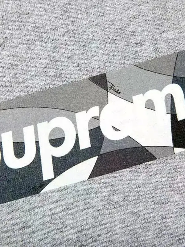 Supreme X Emilio Pucci Box-logo T-shirt - Grey