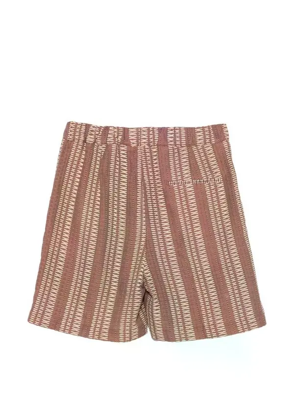 COSTUMEIN Geometric Pattern Elasticated Waist Shorts