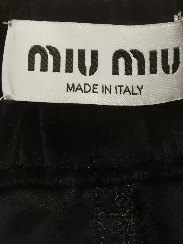 Miu Miu Velvet Wide-leg Trousers