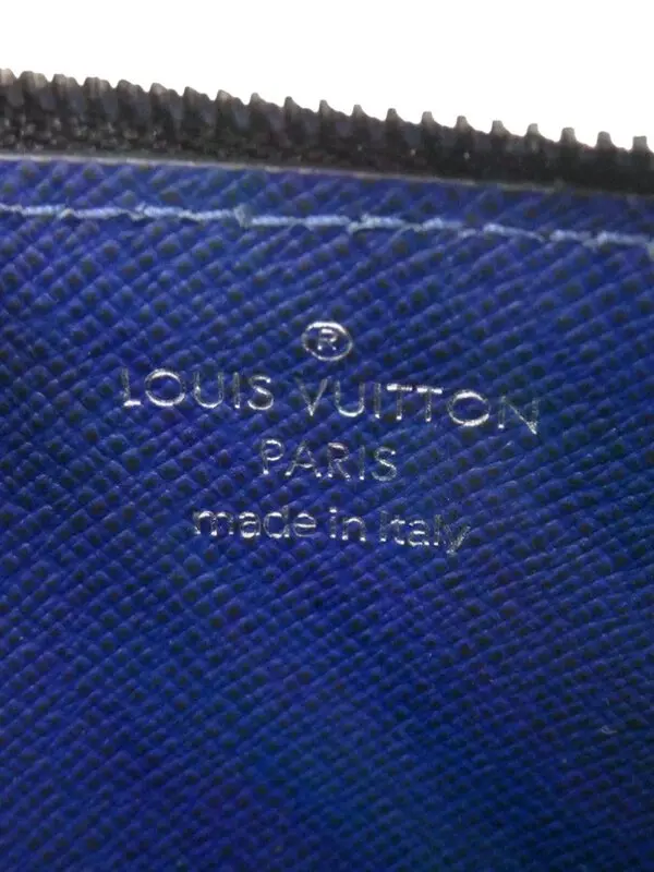 LOUIS VUITTON 2021-2026 Monogram Taigarama Coin Card Holder