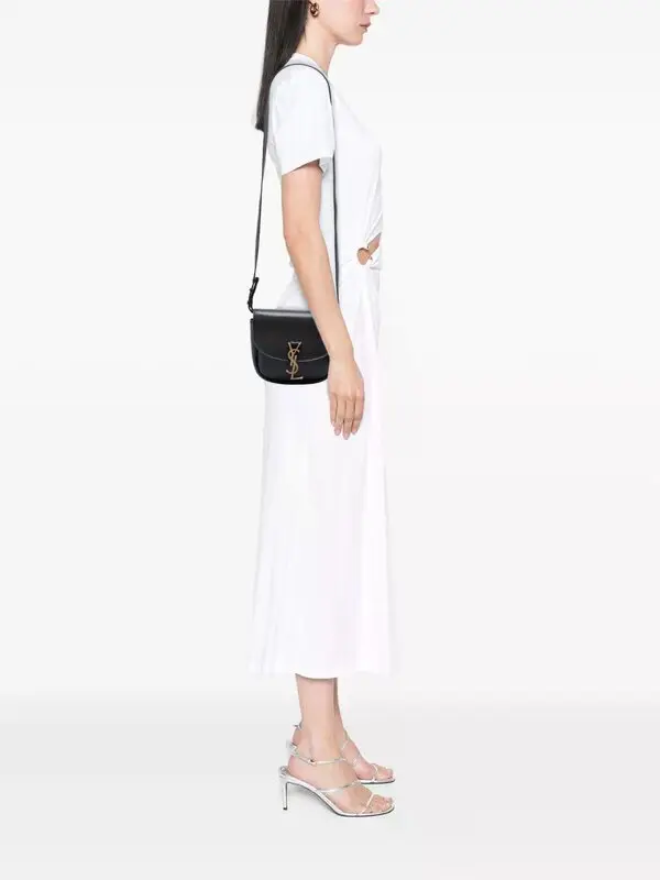 Saint Laurent Kaia Small Leather Monogram Crossbody Bag