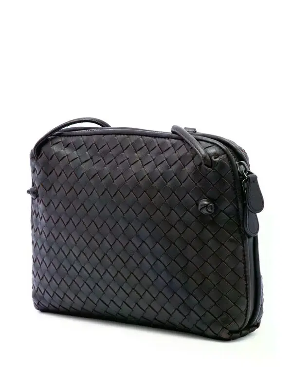 Bottega Veneta Nappa Intrecciato Nodini Crossbody Bag - Brown