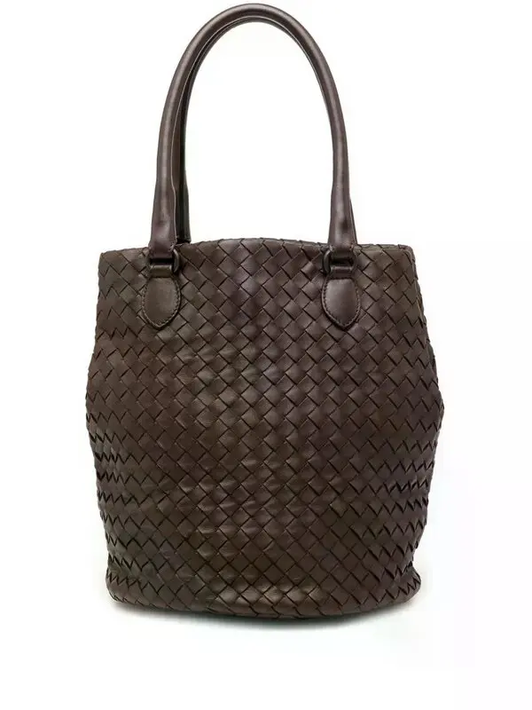 Bottega Veneta 2009 Nappa Intrecciato Bucket Bag - Brown