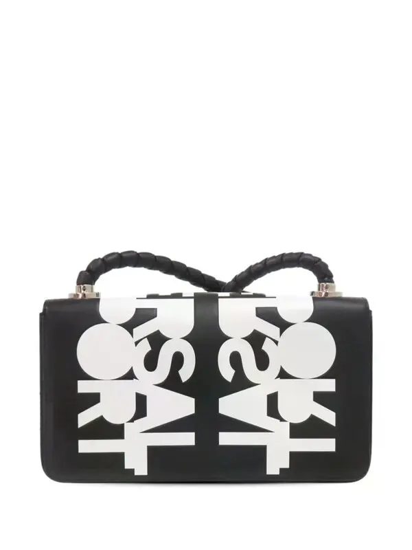 Burberry Bicolor Printed Leather Passport Crossbody Bag