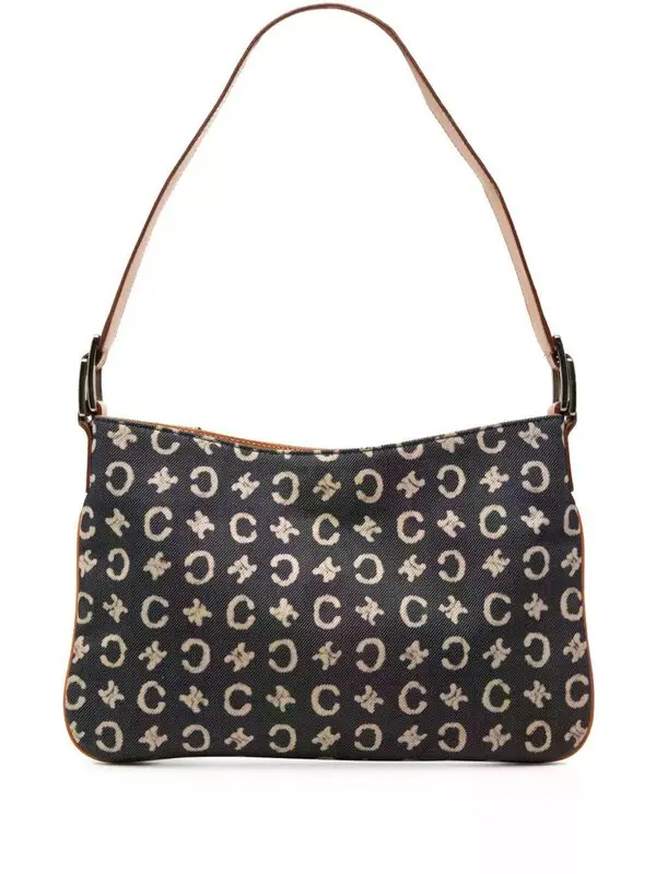 Celine Macadam Denim Shoulder Bag - Blue
