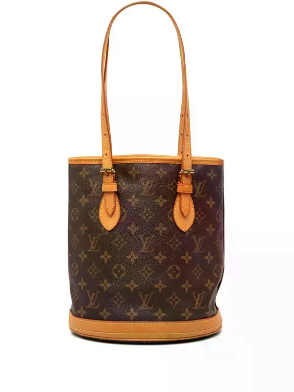 LOUIS VUITTON Monogram Petit Bucket Bag - Brown