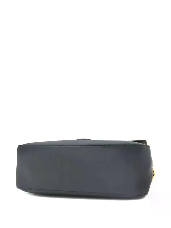Fendi Bicolor Leather Double F Baguette Satchel