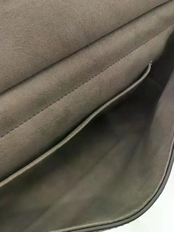 Fendi Bicolor Leather Double F Baguette Satchel
