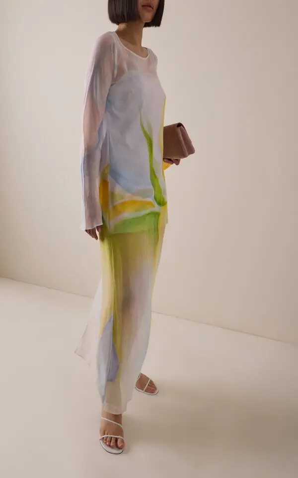 Significant Other Milou Printed Chiffon Maxi Dress