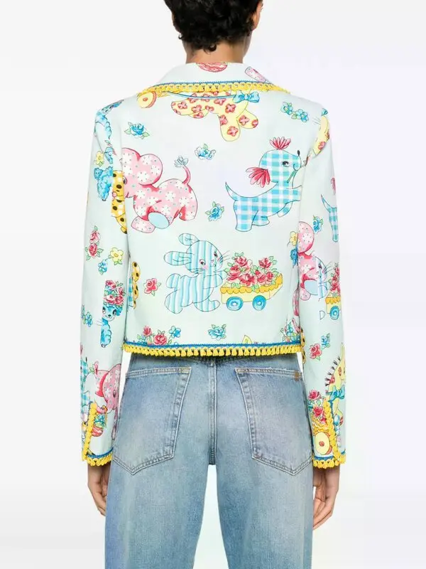 Moschino Graphic Print Pom-pom Jacket