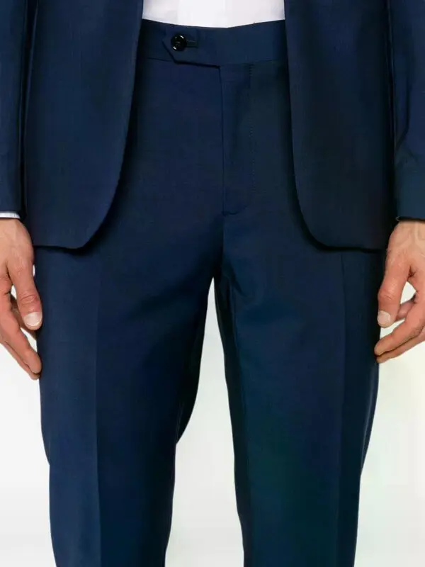 CARLO PIGNATELLI Shawl-lapel Single-breasted Three-piece Wool Suit
