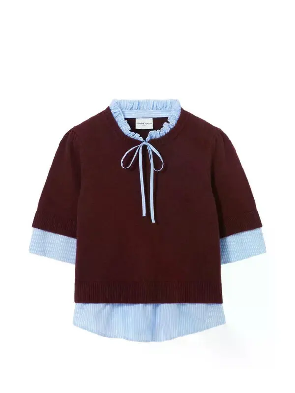 Claudie Pierlot Short Sleeve Knit Top