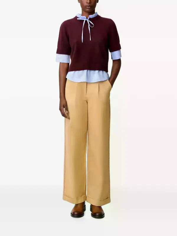 Claudie Pierlot Short Sleeve Knit Top