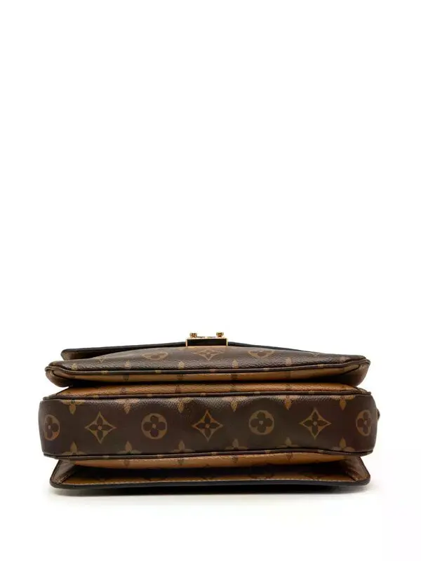 LOUIS VUITTON Monogram Reverse Pochette Metis Satchel - Brown