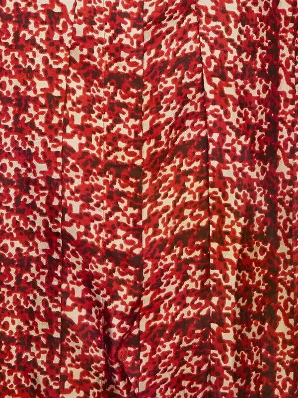 Carolina Herrera Abstract Print Button-front Tunic Dress