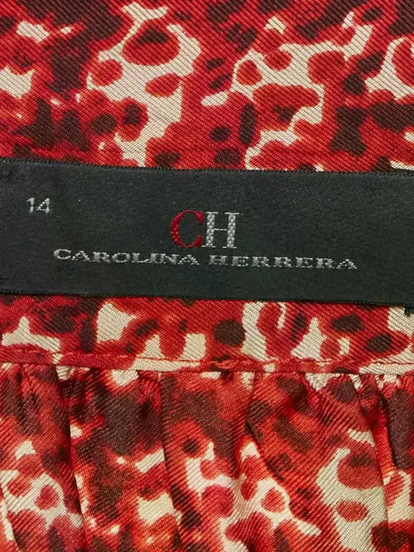 Carolina Herrera Abstract Print Button-front Tunic Dress