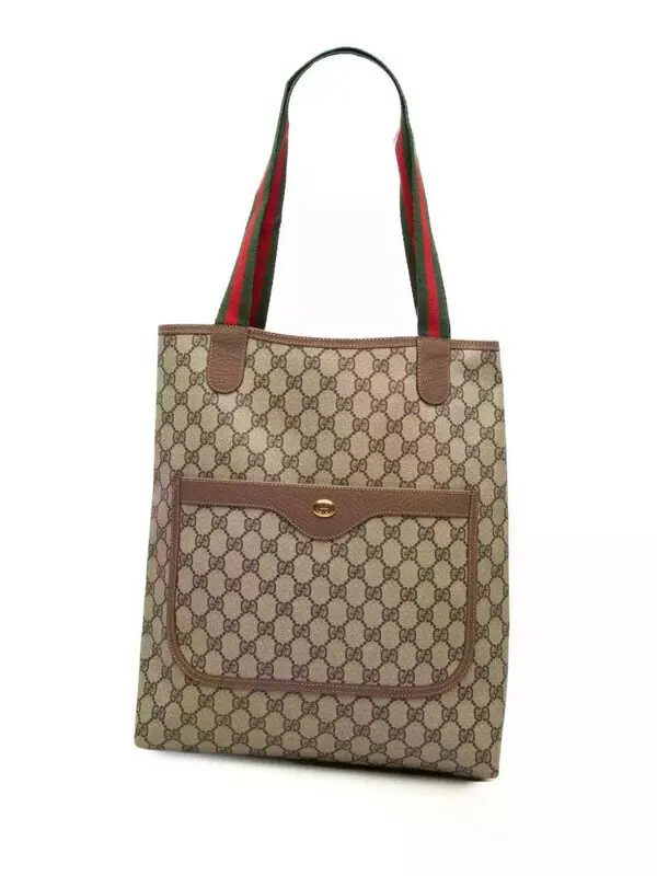 Gucci Gg Supreme Web Tote Bag
