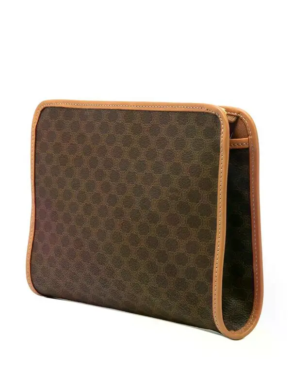 Celine Macadam Coated Canvas Clutch Bag