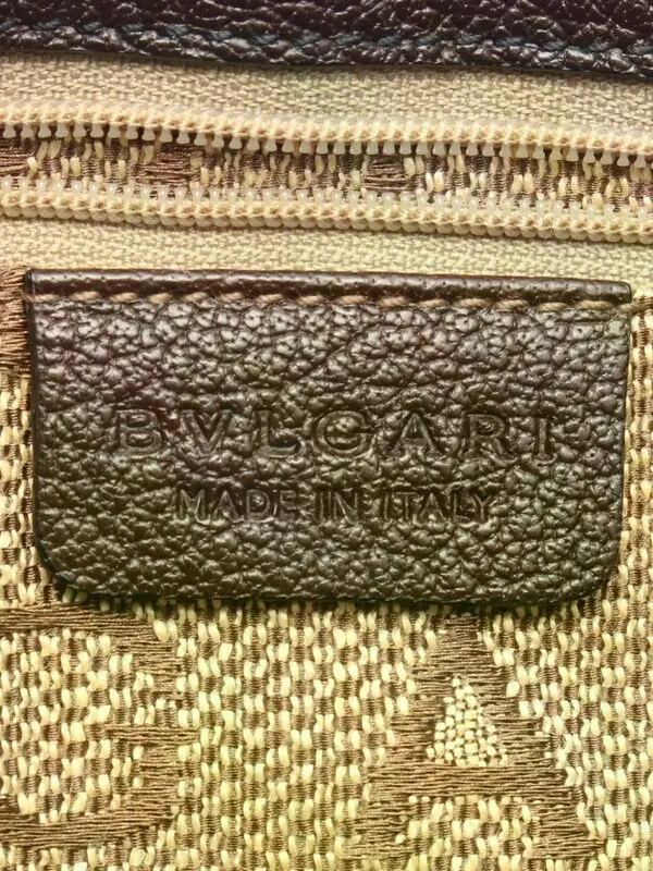 BVLGARI Leather Flap Tote Bag
