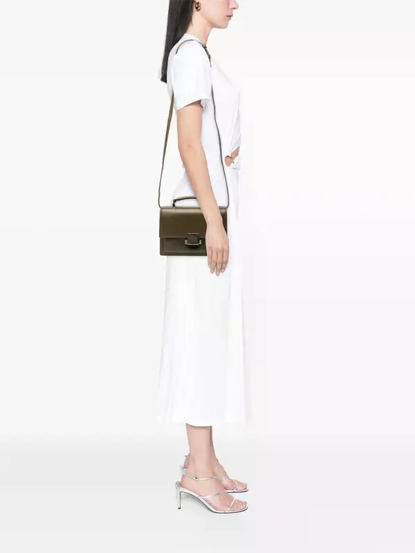 Saint Laurent Medium Calfskin Bellechasse Satchel - Brown