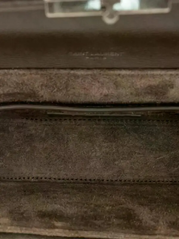 Saint Laurent Medium Calfskin Bellechasse Satchel - Brown
