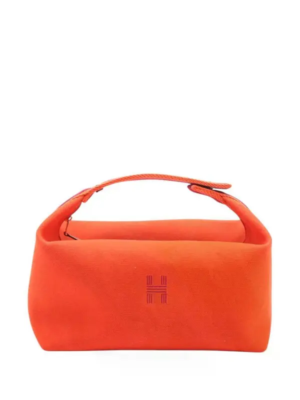 Hermès Toile Bride A Brac Vanity Bag - Orange