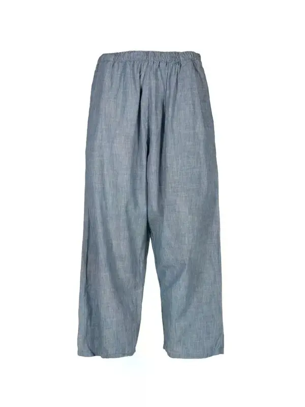 MONOSTEREO Striped Elasticated-waistband Trousers