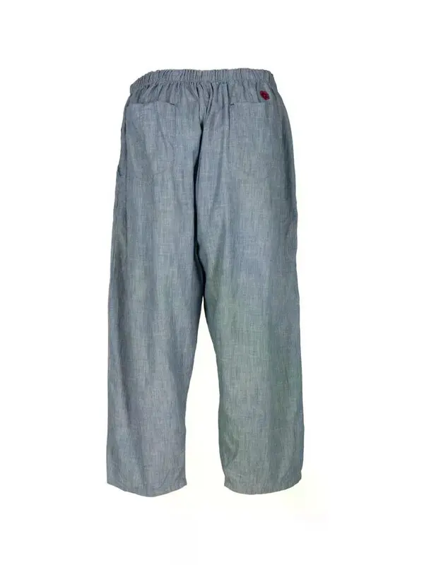MONOSTEREO Striped Elasticated-waistband Trousers