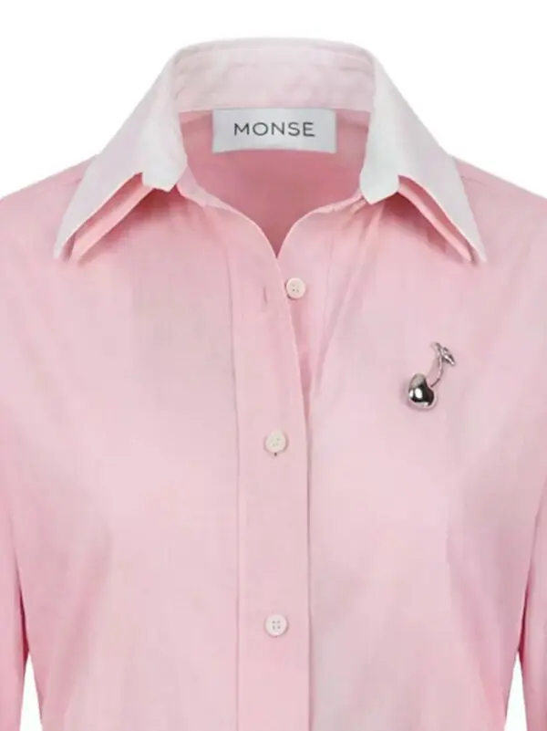 Monse Back Bunny Ear-tied Shirt Dress