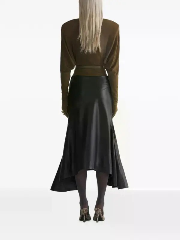 MUGLER Bat-sleeve Polo Bodysuit