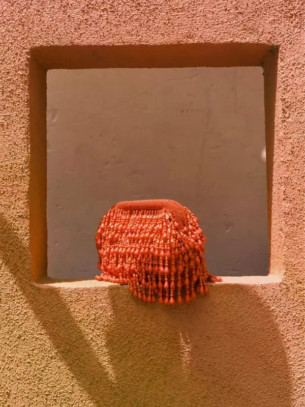 SIMONMILLER Beaded Drop Clutch Bag