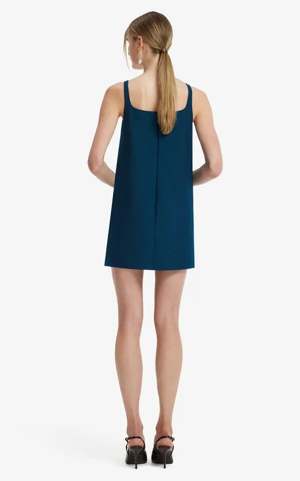 LEO LIN Mila Applique Mini Dress Teal