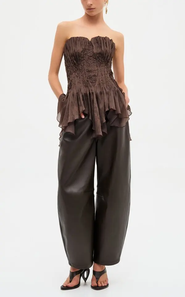 Aje Nisha Ruched Bustier