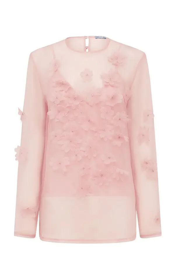 LEO LIN Aurelia Petal Blouse Rose