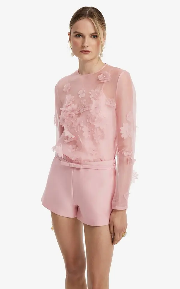 LEO LIN Aurelia Petal Blouse Rose
