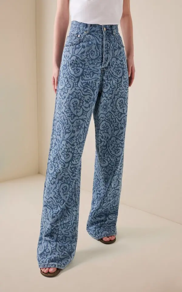 Dries Van Noten Peyton High-rise Wide-leg Jeans