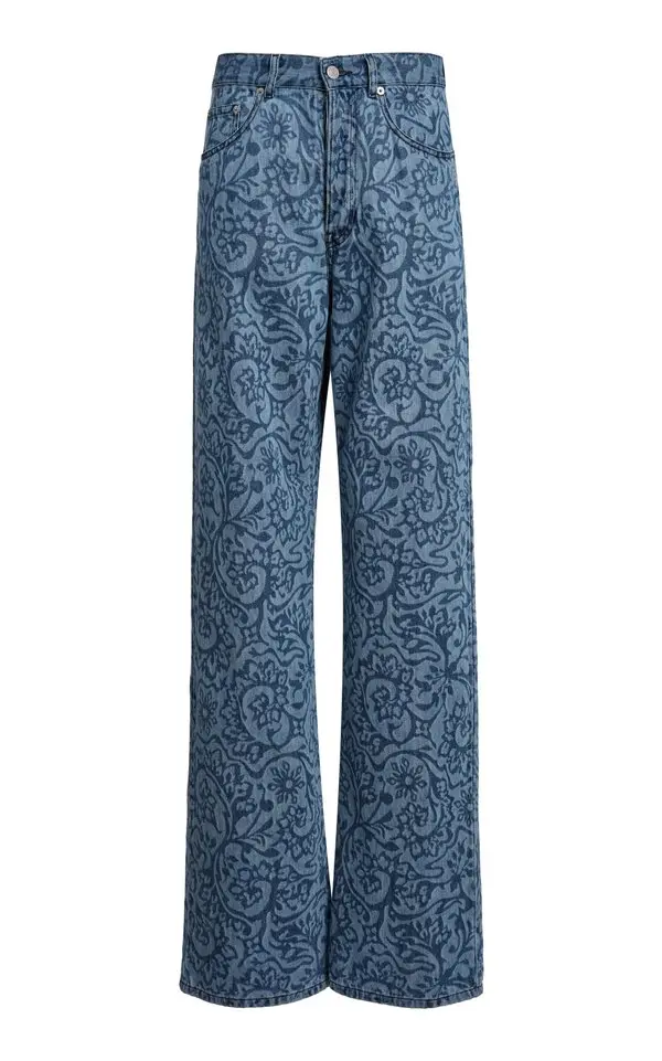 Dries Van Noten Peyton High-rise Wide-leg Jeans - Medium Wash