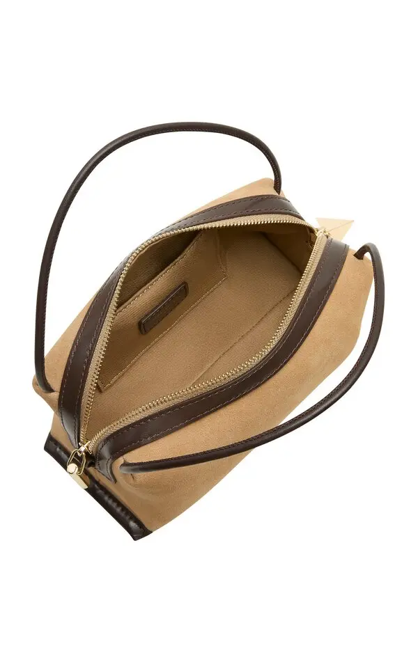VERAFIED Gold Suede Café Mini Bag