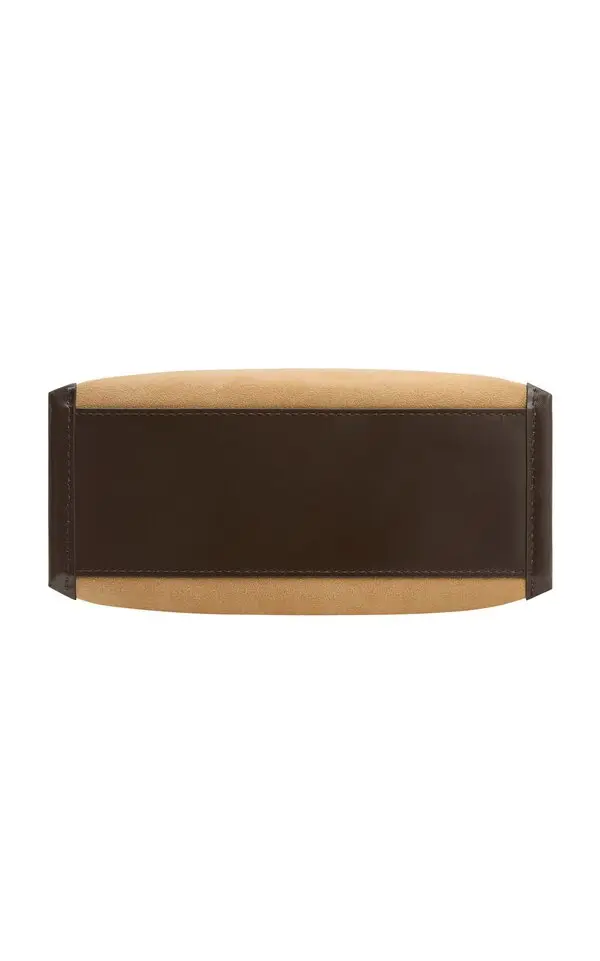 VERAFIED Gold Suede Café Mini Bag