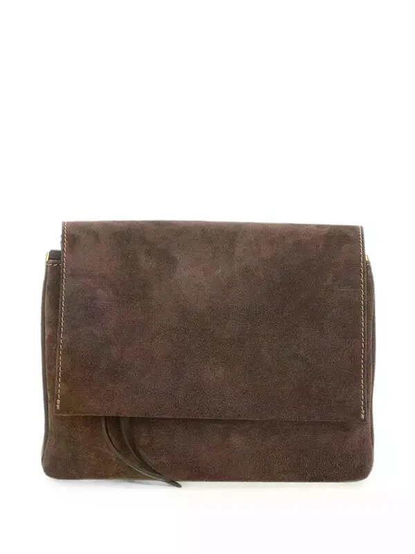 GIANNI CHIARINI Suede Shoulder Bag - Brown