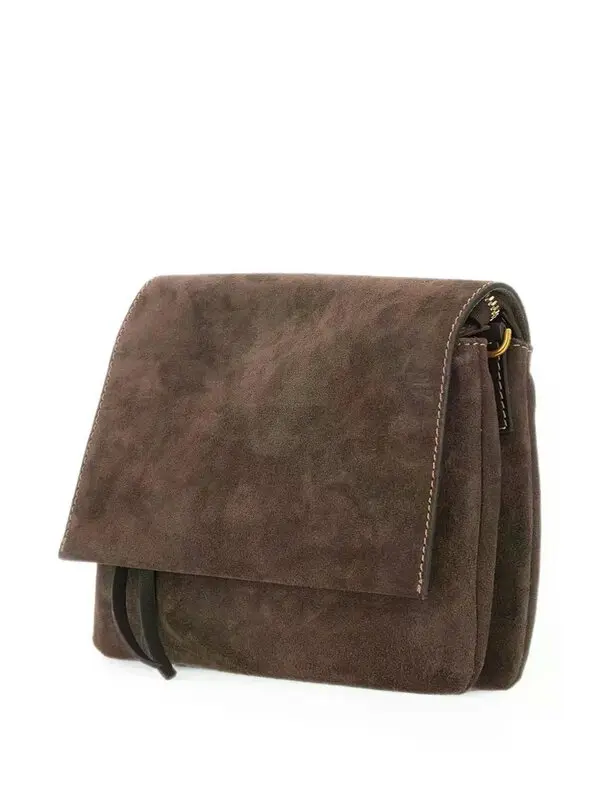 GIANNI CHIARINI Suede Shoulder Bag - Brown