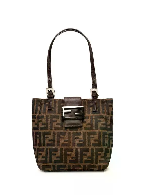 Fendi Zucca Canvas Shoulder Bag