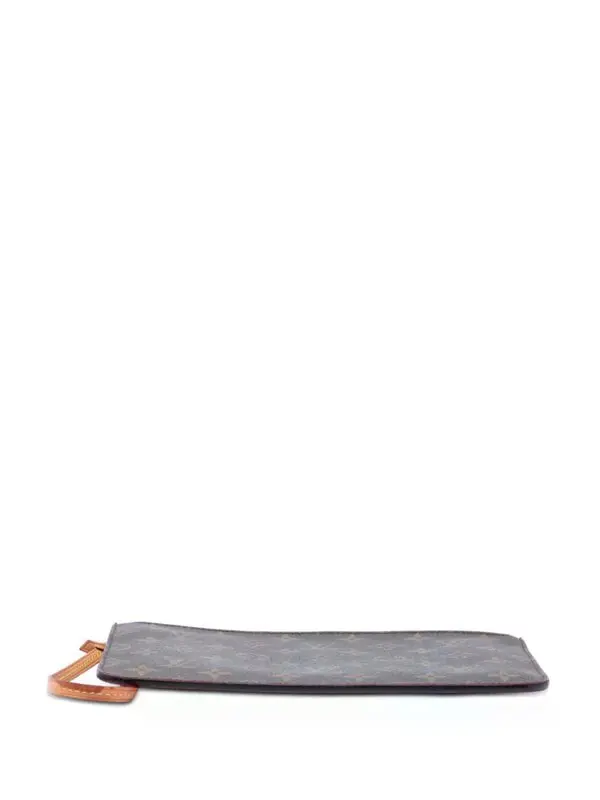 LOUIS VUITTON Monogram Canvas Neverfull Mm Pouch - Brown