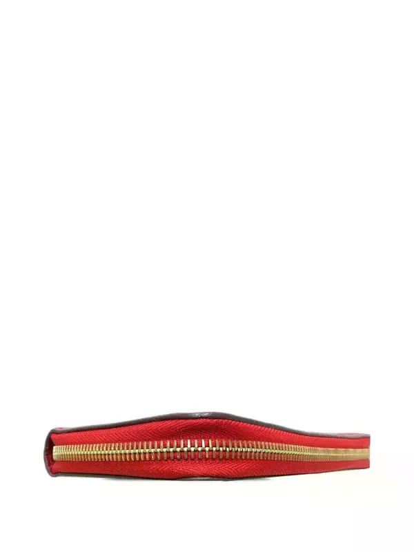 LOUIS VUITTON 2015 Monogram Empreinte Zippy Wallet Long Wallets - Red