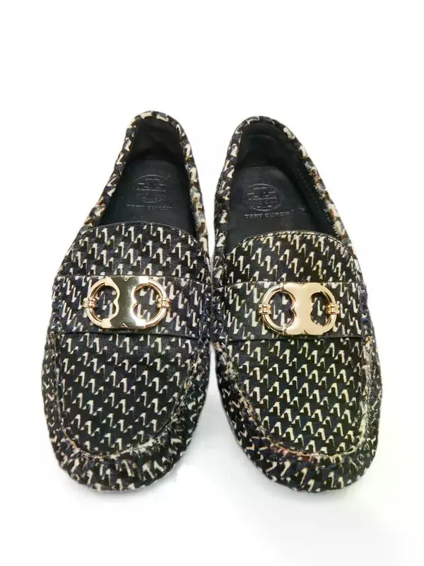Tory Burch Gemini Link Calf-hair Loafers
