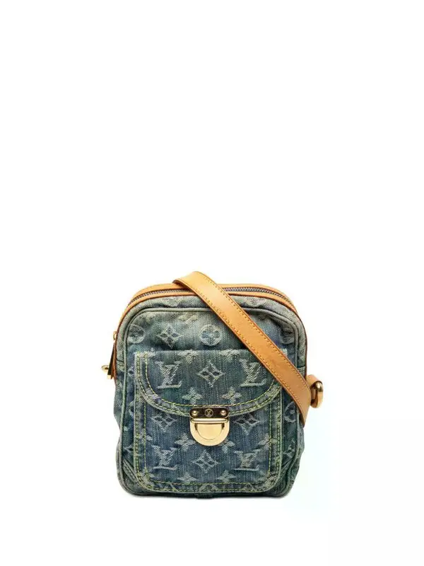 LOUIS VUITTON Monogram Denim Camera Bag - Blue