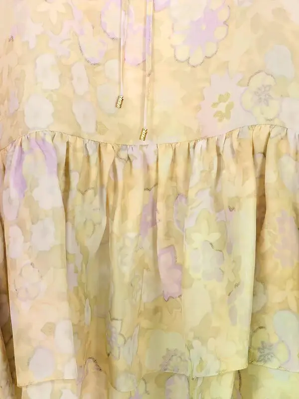 Chloé Asymmetrical Floral Print Dress