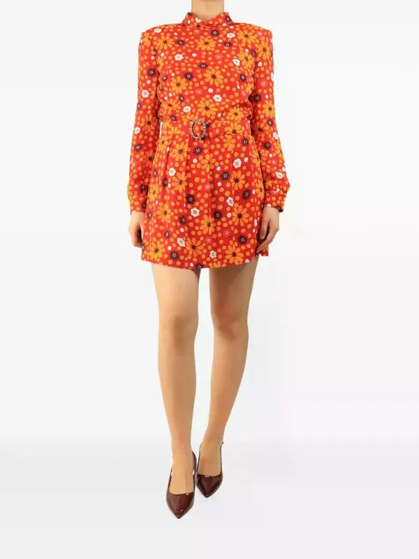 Saint Laurent Backless Mini Dress With Crystal Embellishment