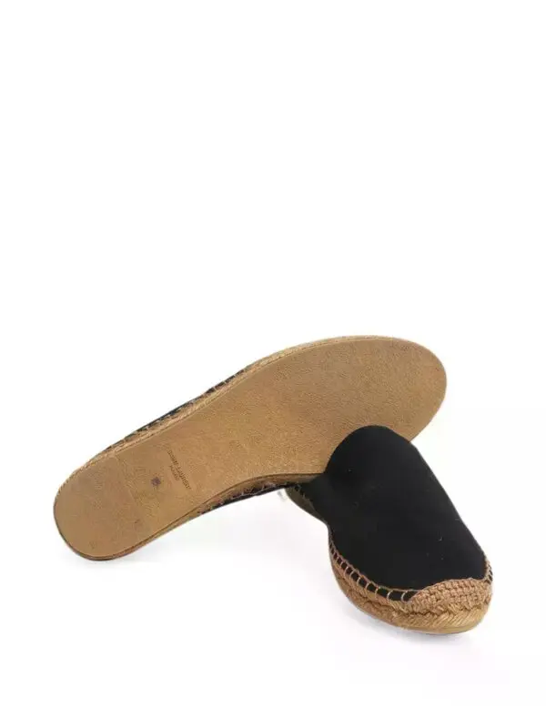 Saint Laurent Embroidered Round Toe Espadrilles