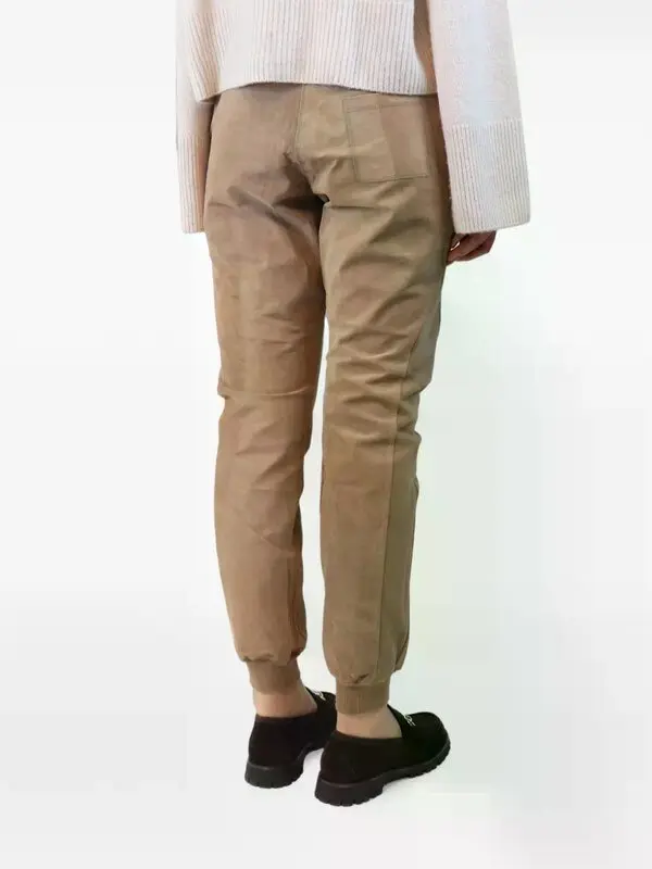 JOSEPH Suede Drawstring Trousers
